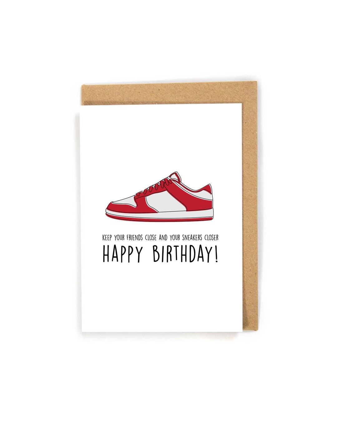 Sneaker Birthday Card, Sneaker Head Birthday Card, Birthday Card for ...