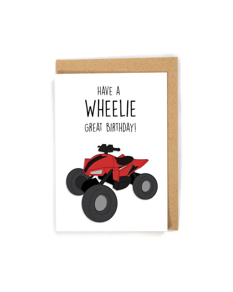 ATV Birthday Card Dirt Bike Birthday Card Redneck Birthday - Etsy