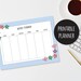Digital Download Planner Printable Weekly Planner Weekly - Etsy