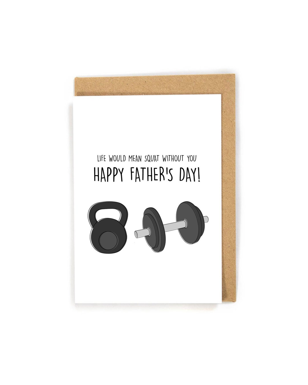 Workout Father's Day Card, Father's Day Card for Gym Lover, Fitness ...