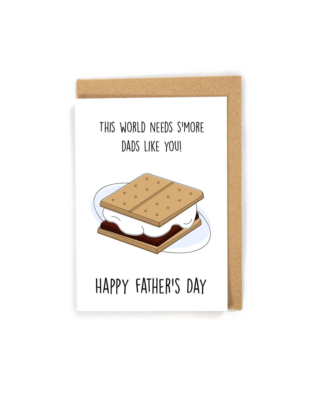 Father's Day Card Smores Father's Day Card Cute - Etsy