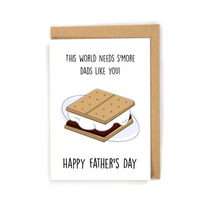 Father's Day Card Smores Father's Day Card Cute - Etsy