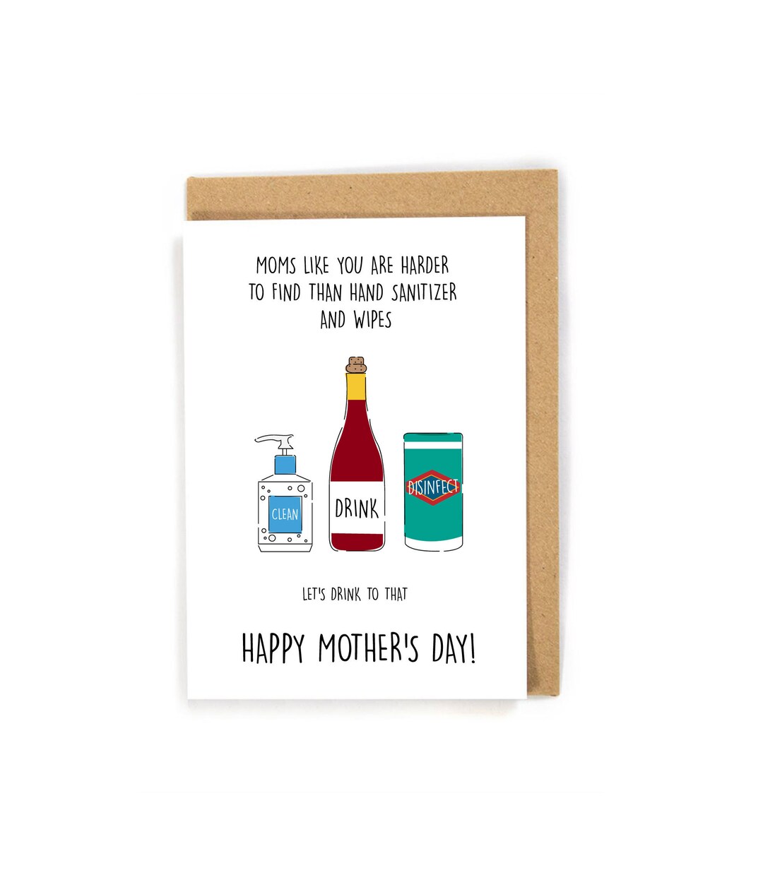 Mother's Day Card, Funny Mother's Day Card, Cute Mother's Day Card ...