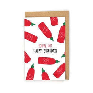 Hot Sauce Birthday Card, Spicy Birthday Card, Birthday Card for Him/her ...