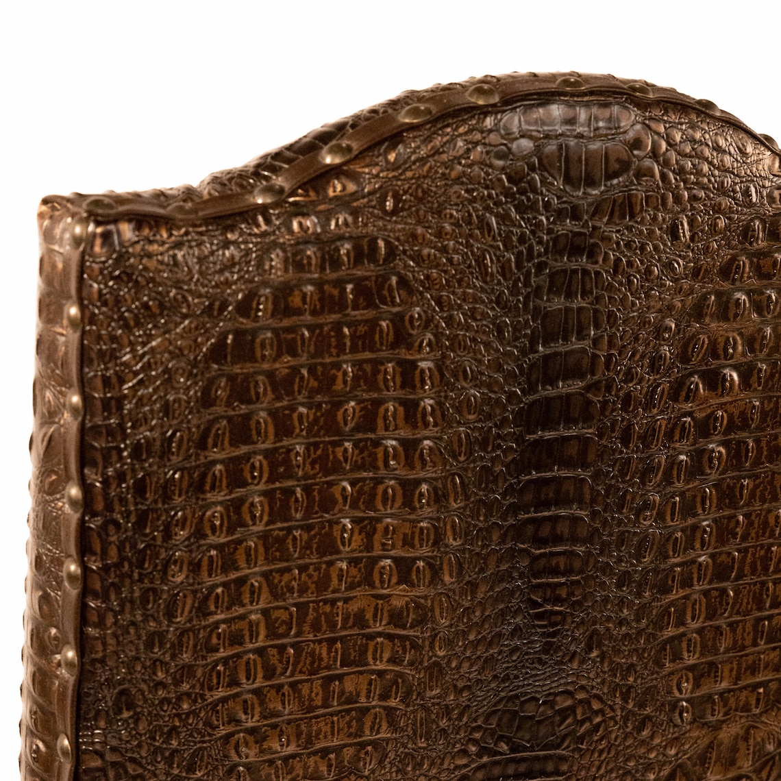 Ranch Embossed Crocodile REAL Leather Dining Chair SOLID WOOD - Etsy