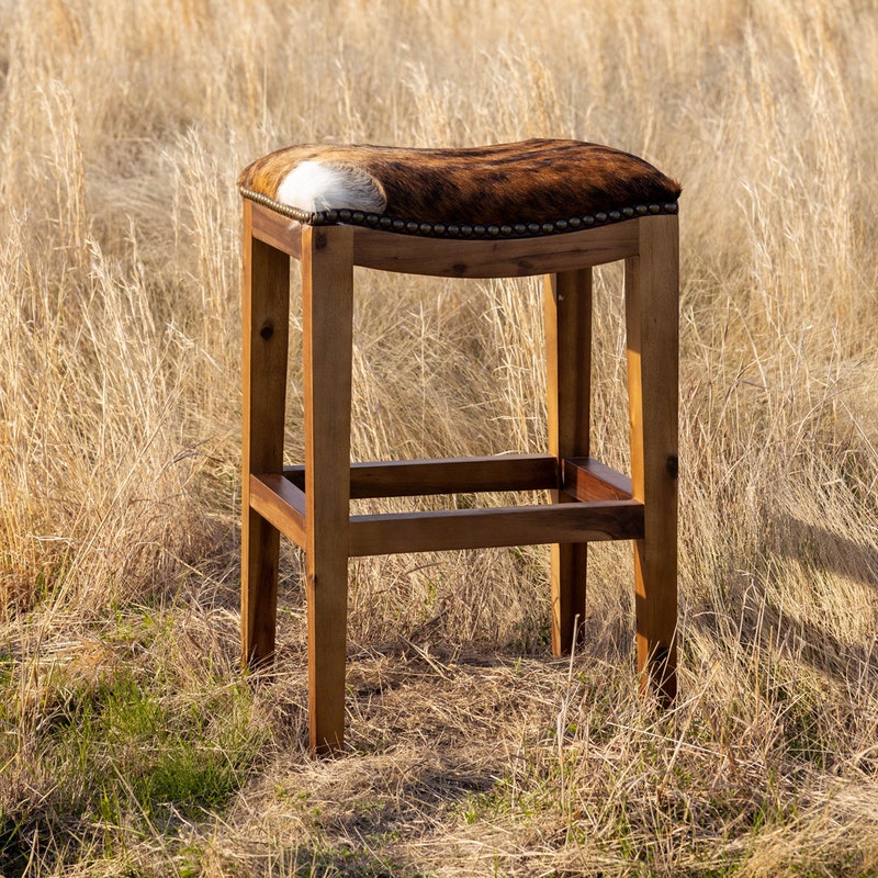 Cowhide Bar Stools - Etsy