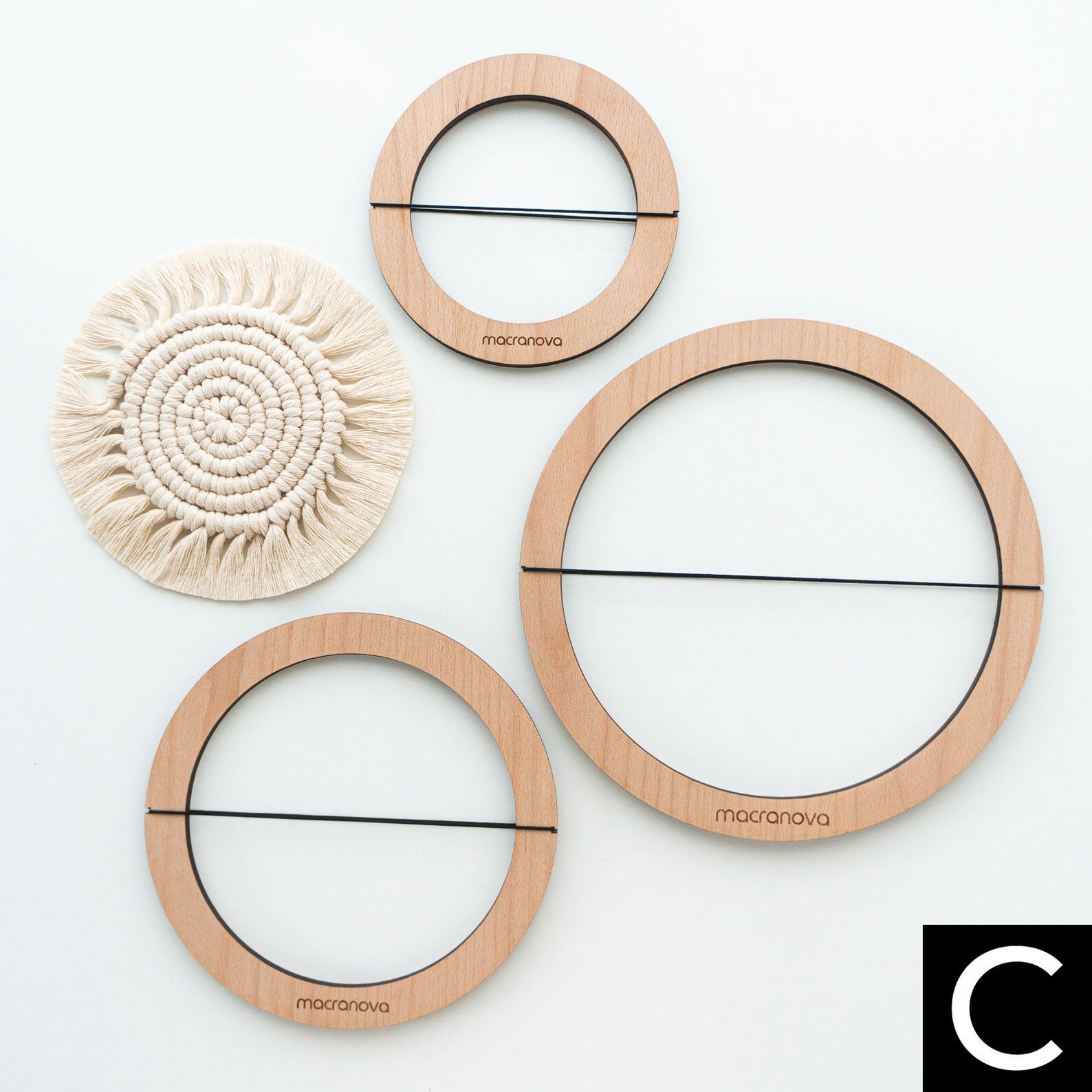 Cutting Guides for Macrame (pack 3 Sizes) / Template for Cutting Leaves ...