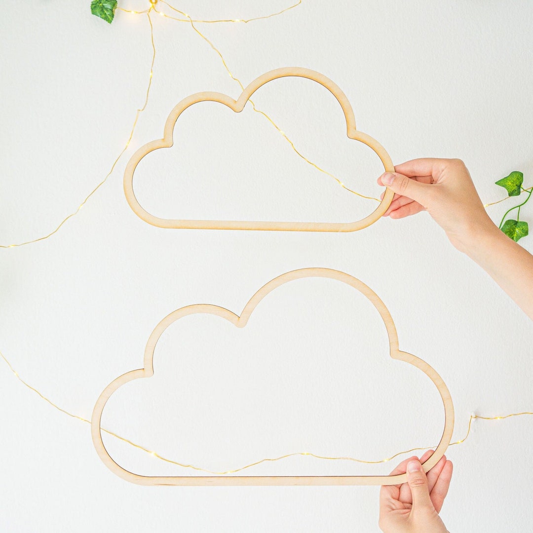 Wooden Cloud Frame for Macrame and DIY - Etsy