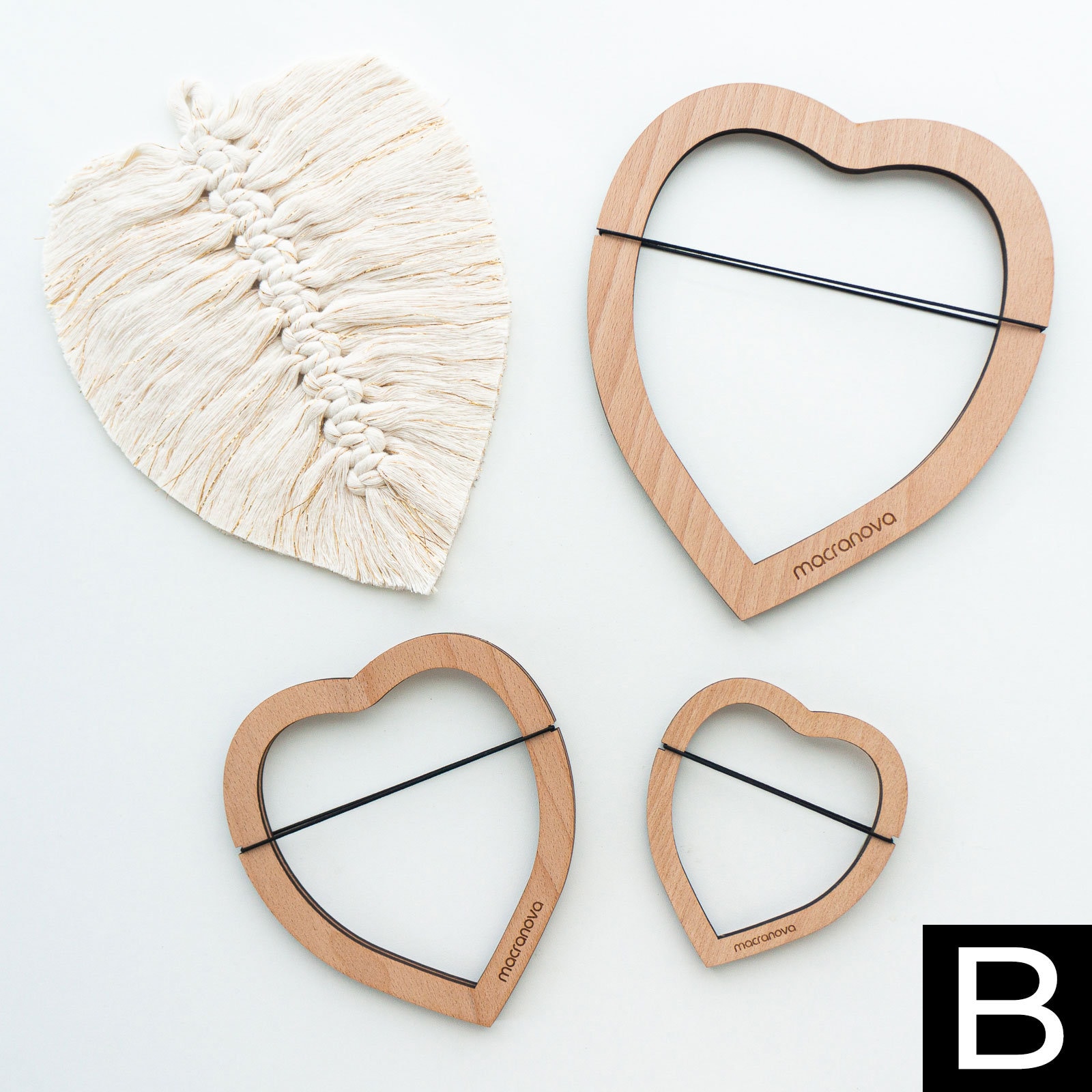 Guías de corte para macramé (Pack 3 tamaños) / Plantilla para cortar ...