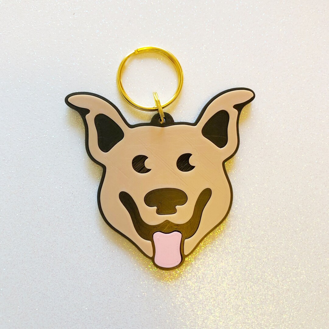 Pit Bull boing Ears Keychain Cute Dog Gear Pit Bull Gift - Etsy