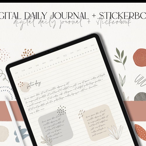 Digital Daily Journal 365 Pages Digital Journal for Ipad - Etsy