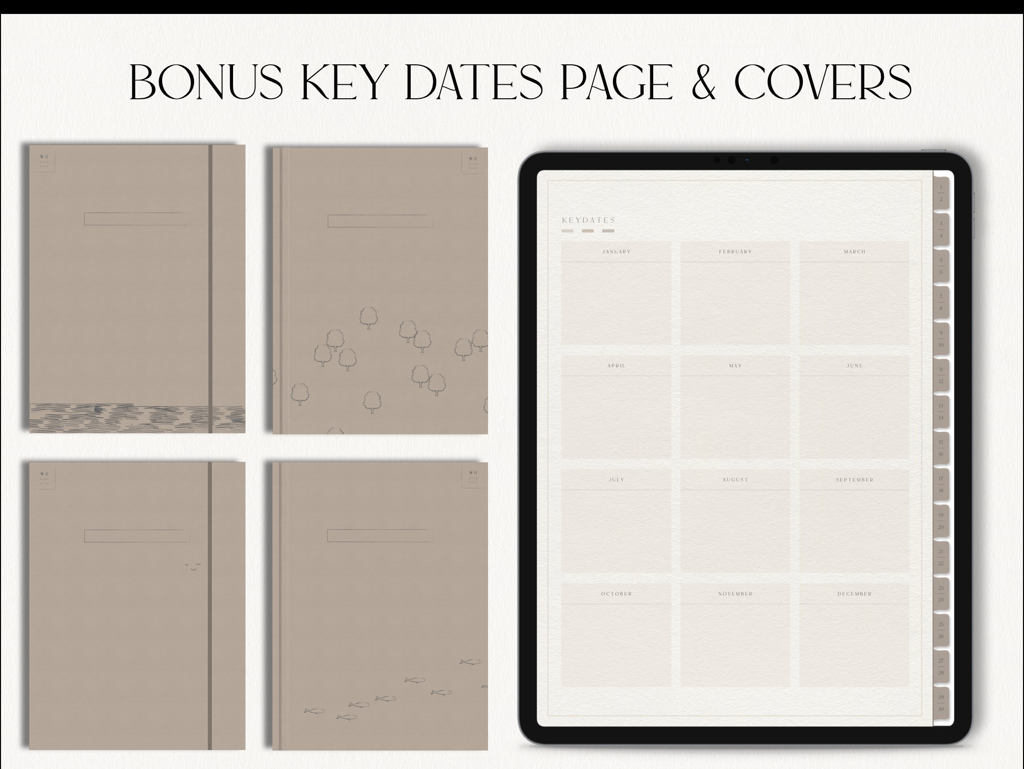 Digital Notebook 30 Hyperlinked Tabs Digital Notes - Etsy UK