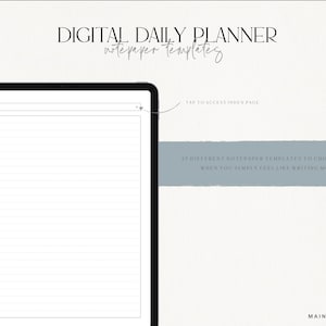 Digital Daily Planner - Undated Planner - Everyday Planner - Digital ...