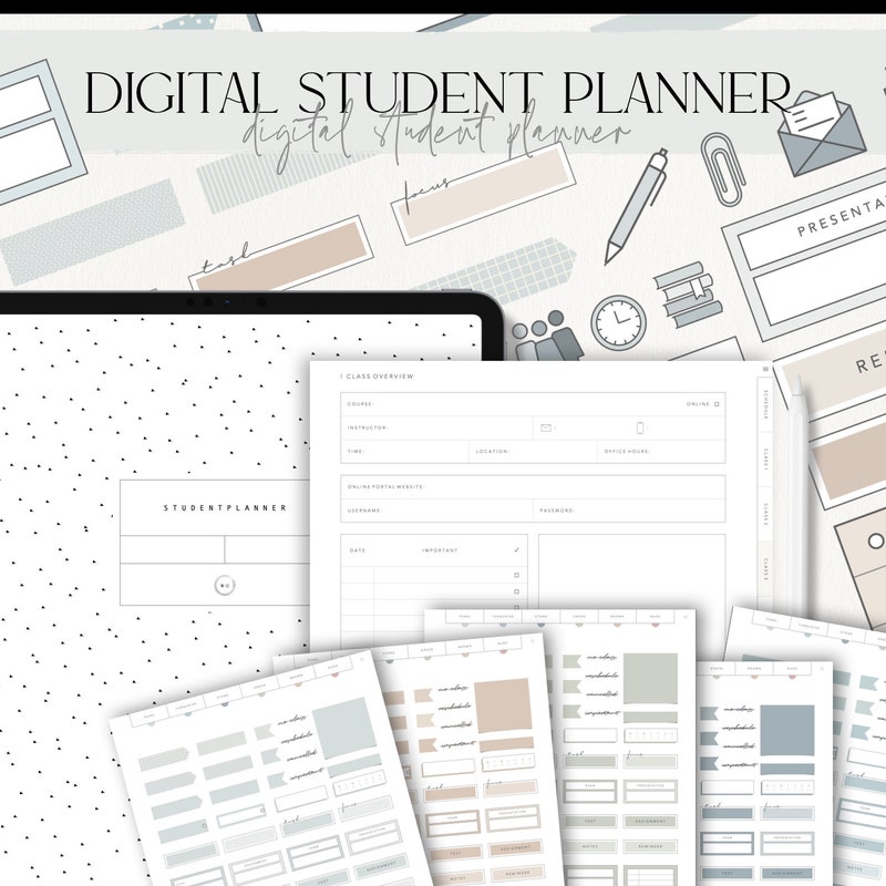 Student Planner Stickers - Etsy