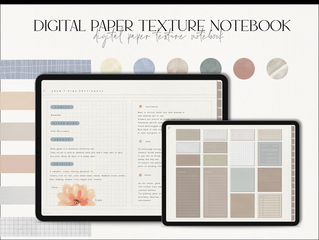 30 Tab Hyperlinked Digital Notebook for Goodnotes / Noteshelf ...