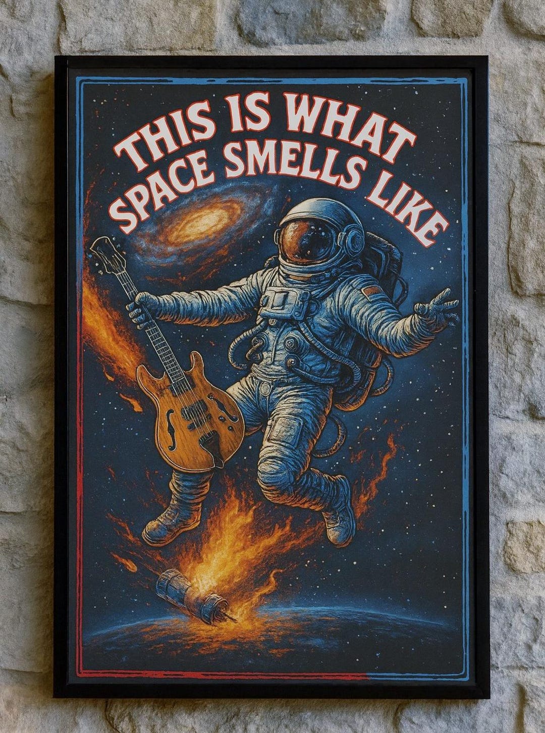 Phish "say It to Me Santos" Print - Space Astronaut Guitar Trey ...