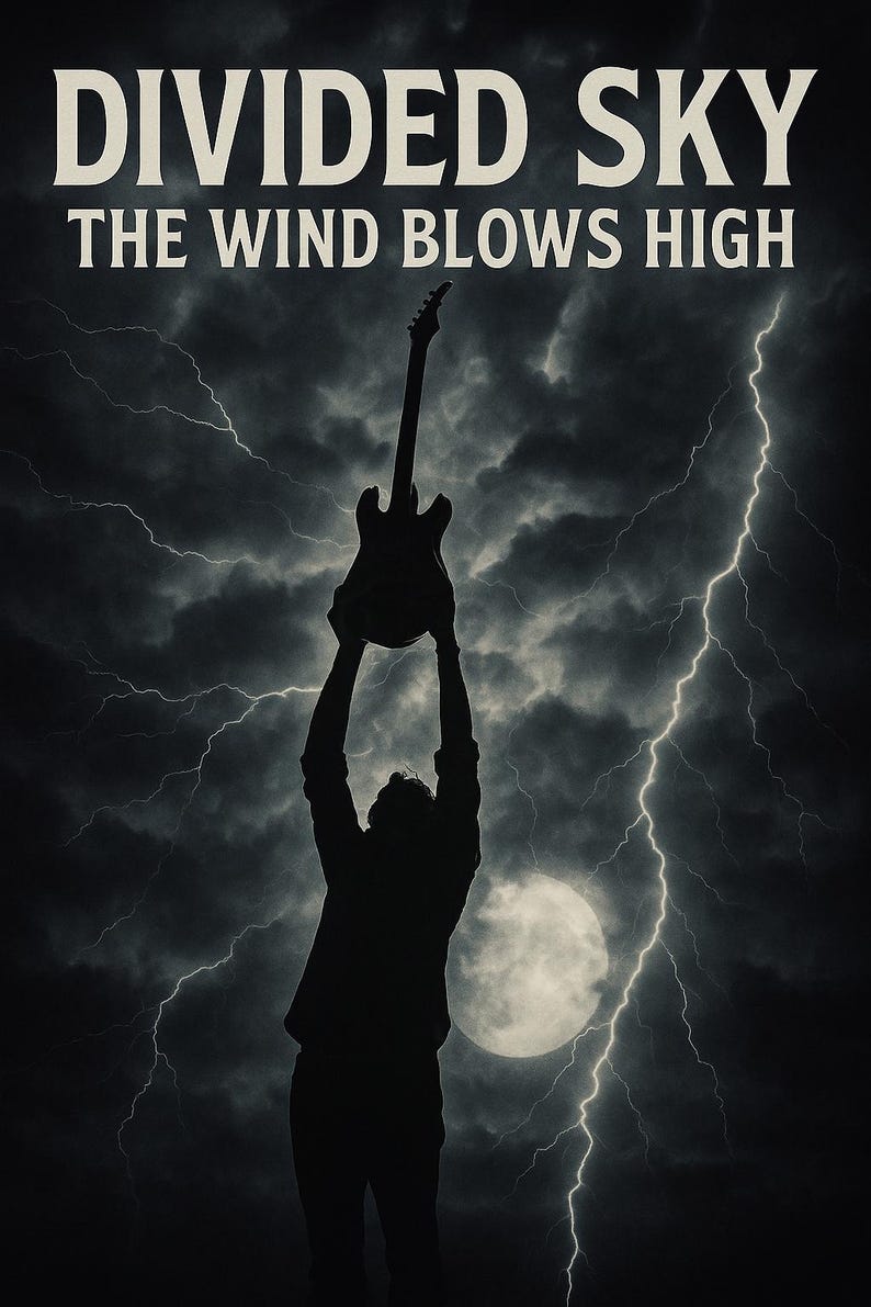 Phish "divided Sky" Art Print | Stormy Guitar Lightning Poster ...