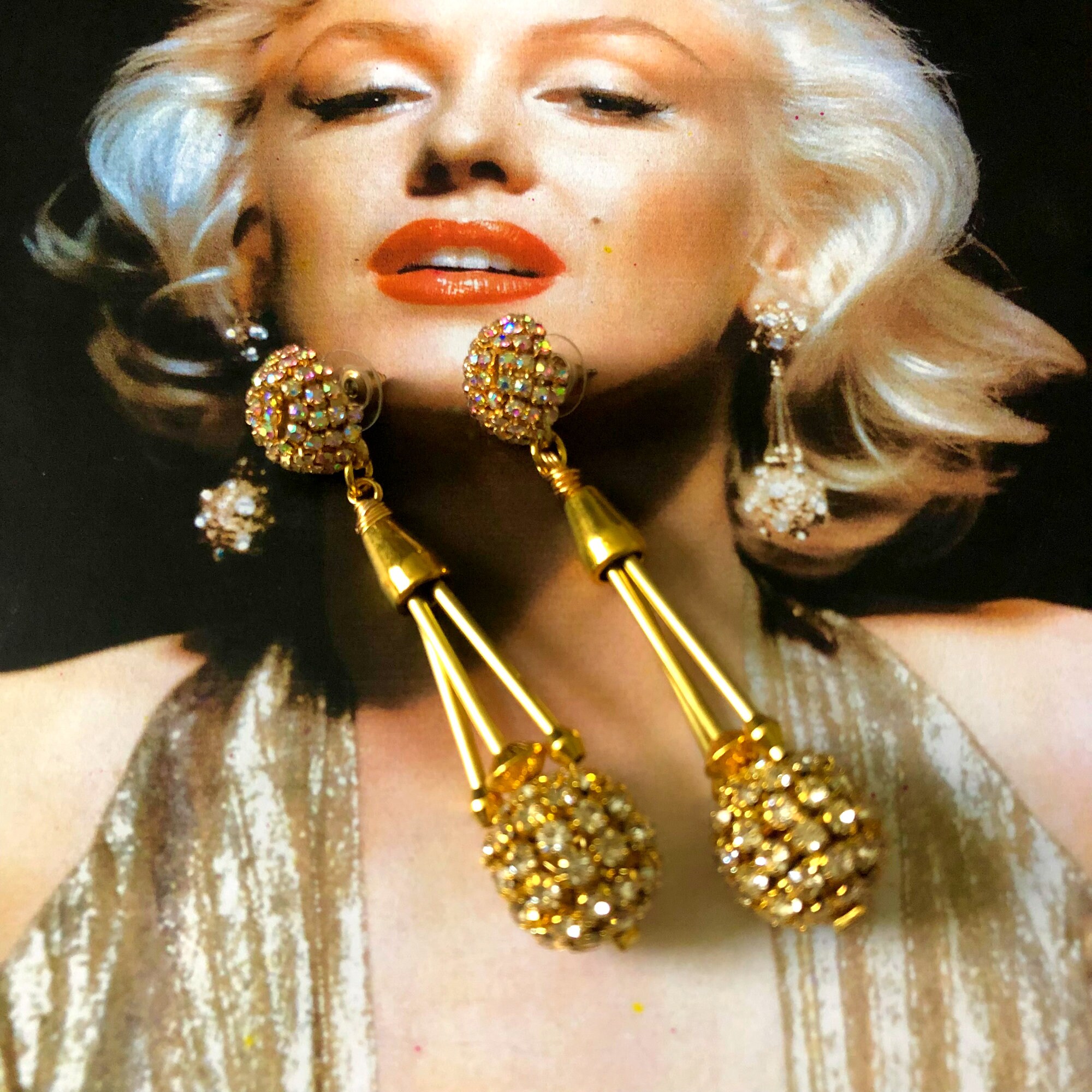 Bedazzled in Gold Earrings deluxe Star Collection - Etsy