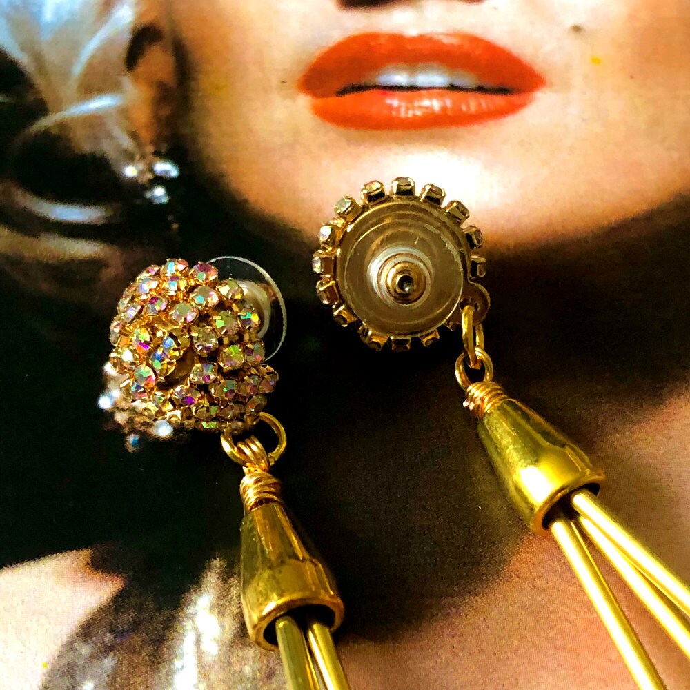 Bedazzled in Gold Earrings deluxe Star Collection - Etsy