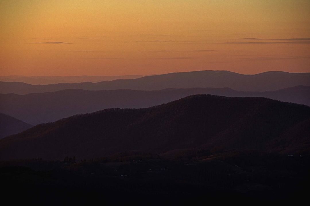 Blue Ridge Photograph Color North Carolina Mountain Clouds Landscape - Etsy