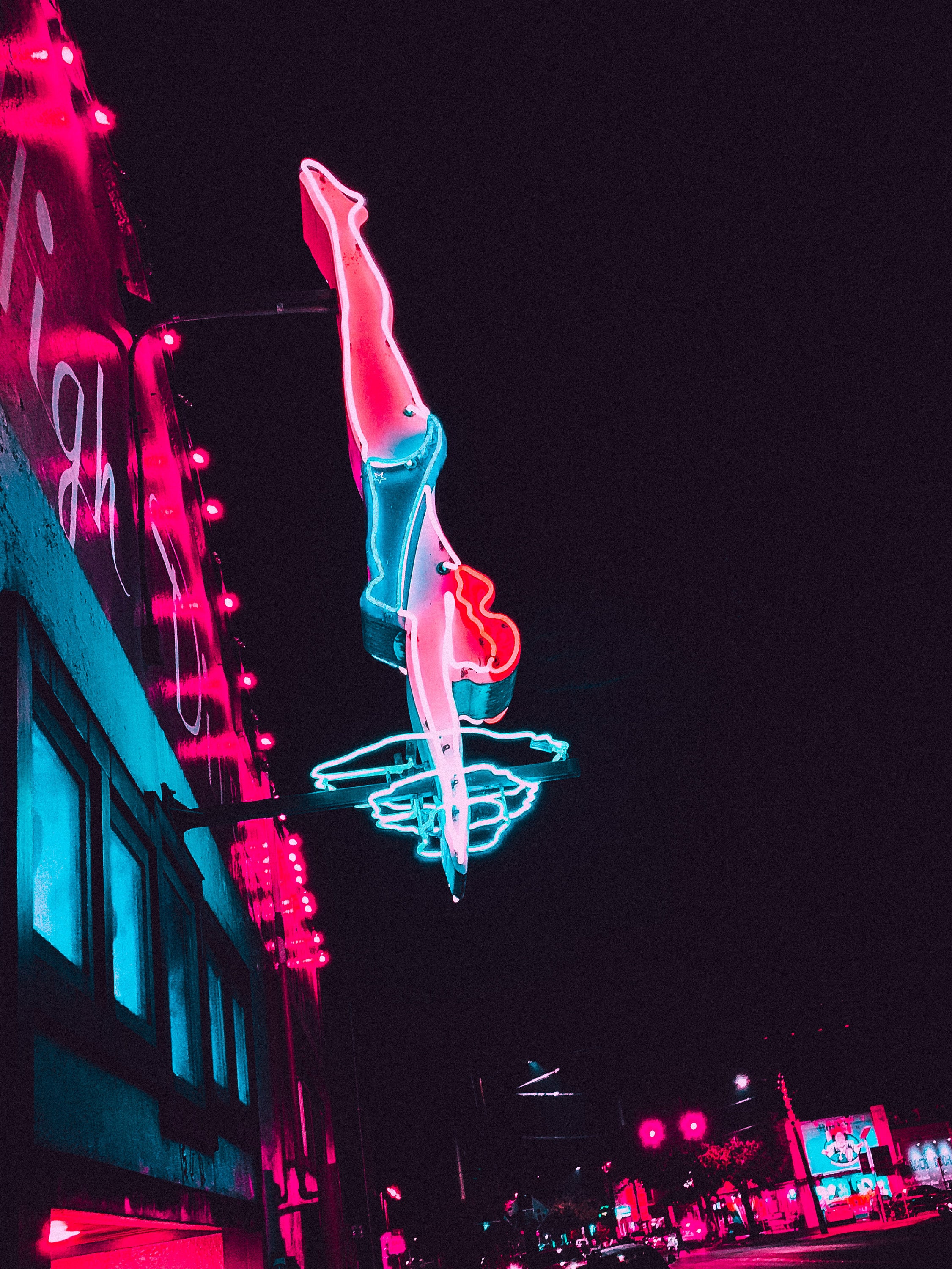 Neon Diver PRINT - Etsy