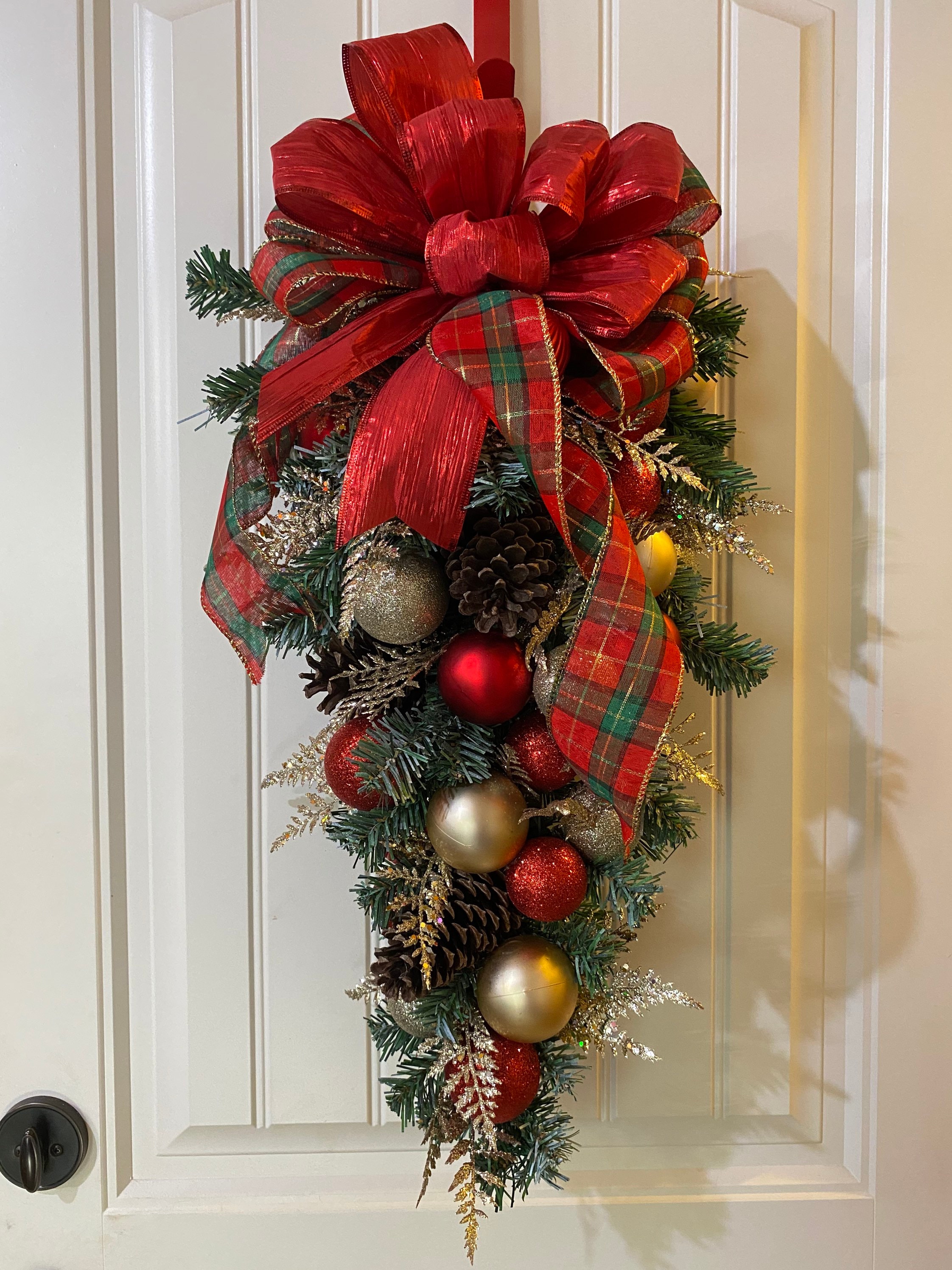 Christmas Swag for Front Door Holiday Wreath Christmas - Etsy UK