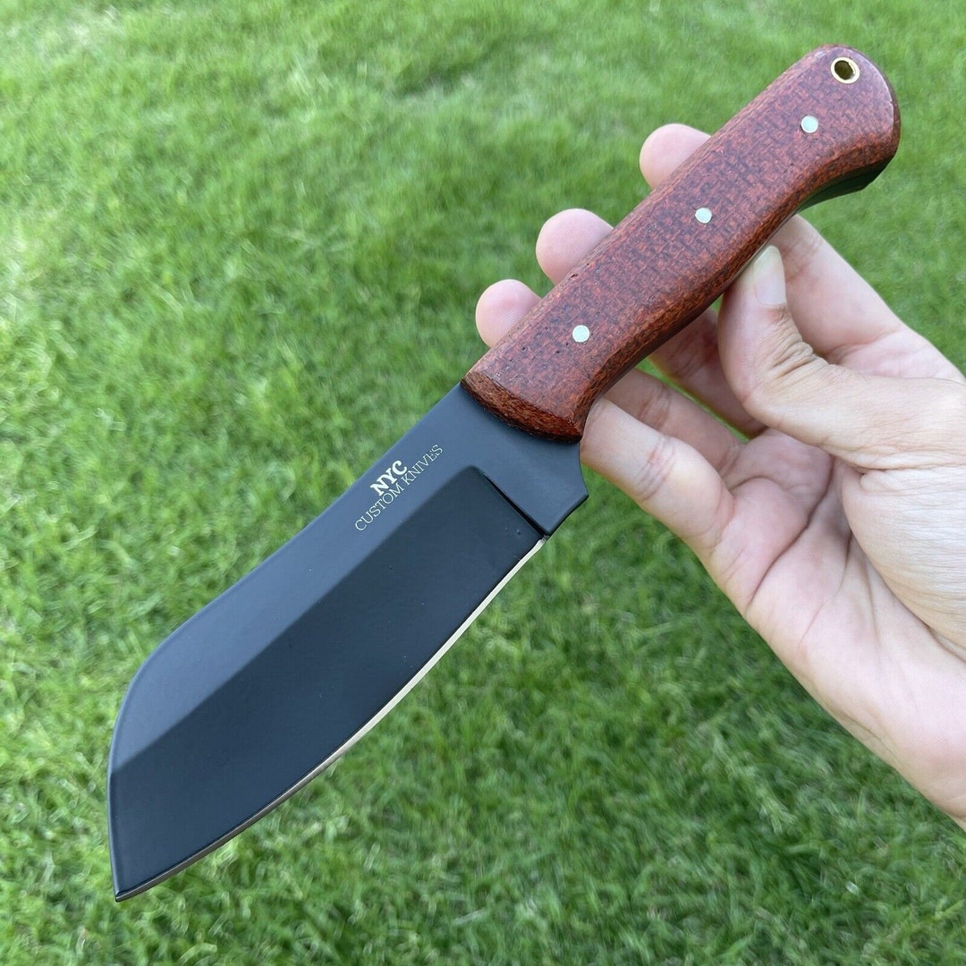 NYC Blades Custom Handmade 1095 High Carbon Steel Camping Skinner ...