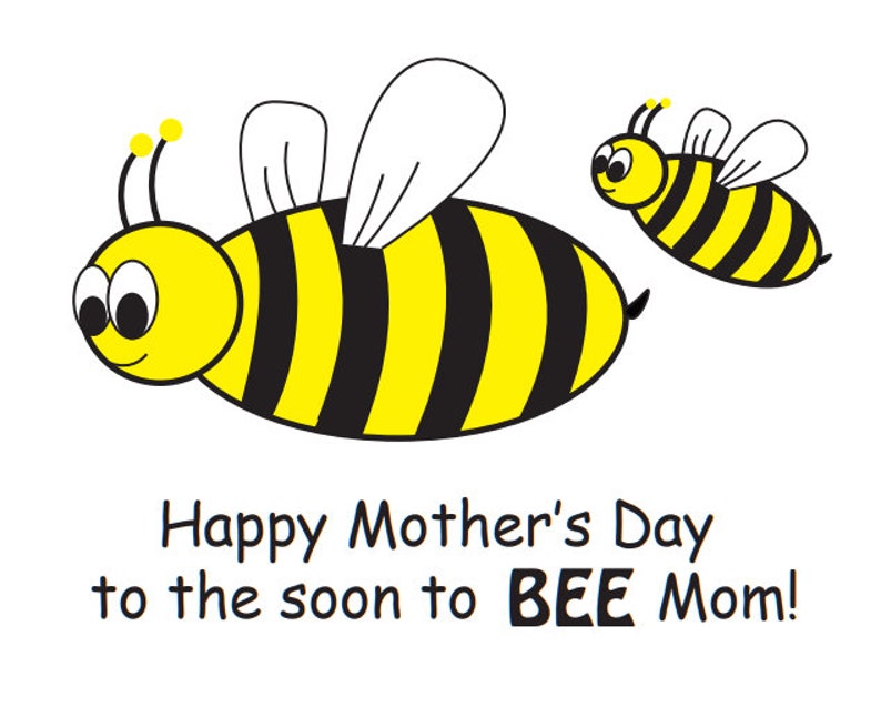 Mom to Bee Mother's Day Card - Etsy