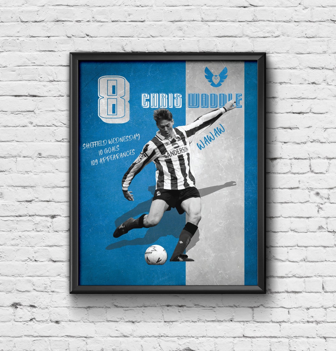 Chris Waddle Print - Sheffield Wednesday Print / Poster / Picture ...