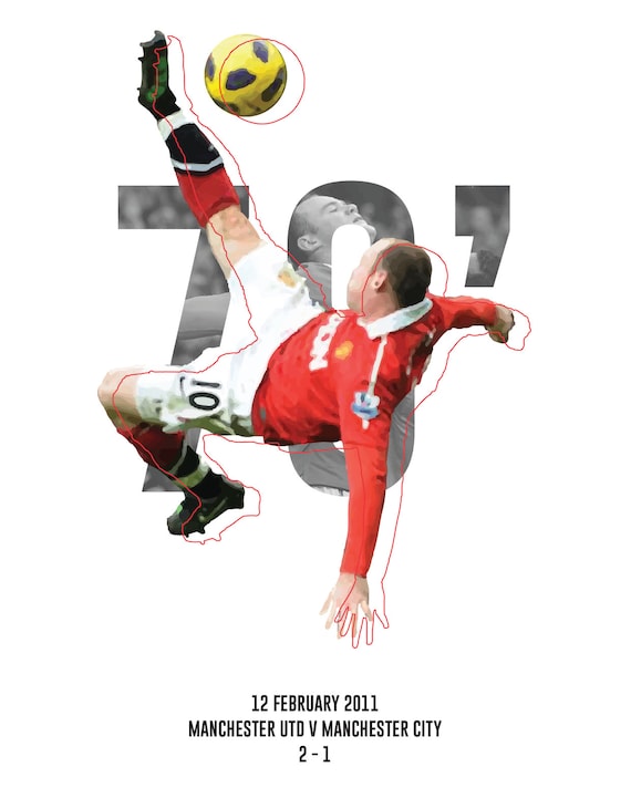 Wayne Rooney Bicycle Kick Poster