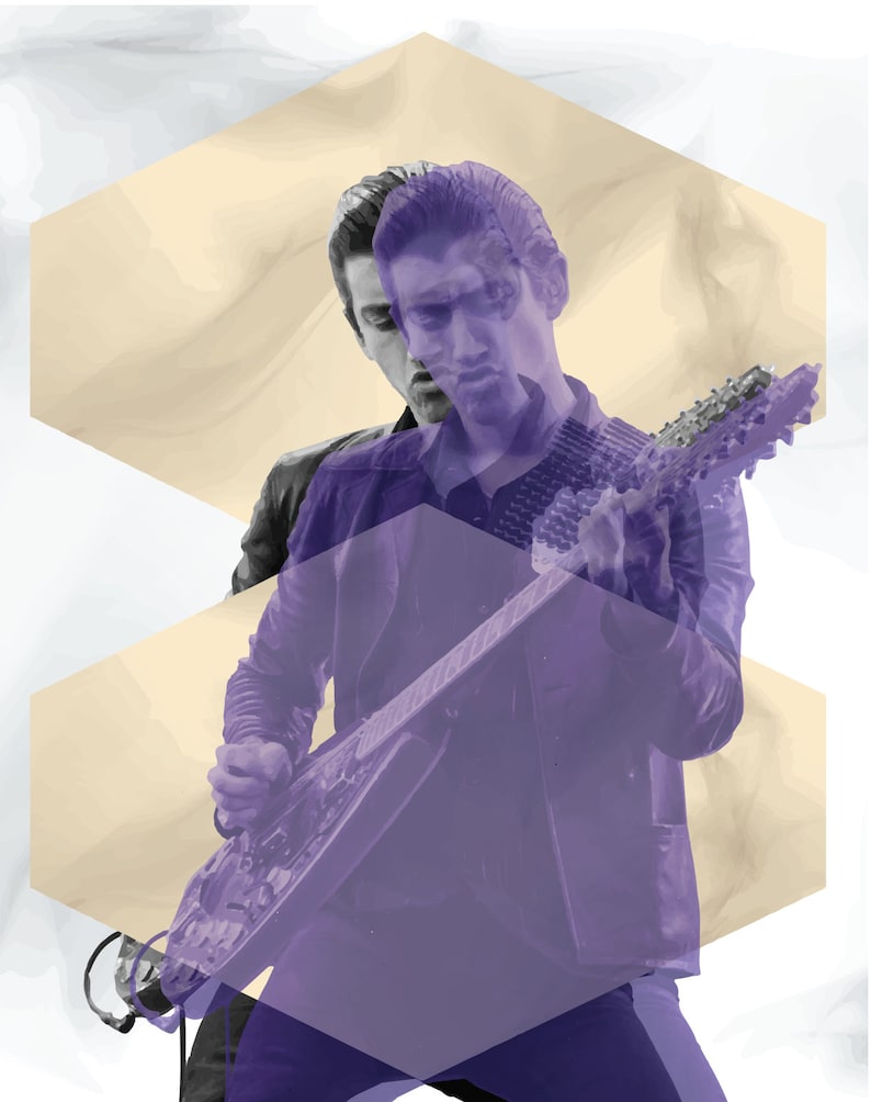 Alex Turner Print - Arctic Monkeys Print / Poster / Picture / Wall Art ...