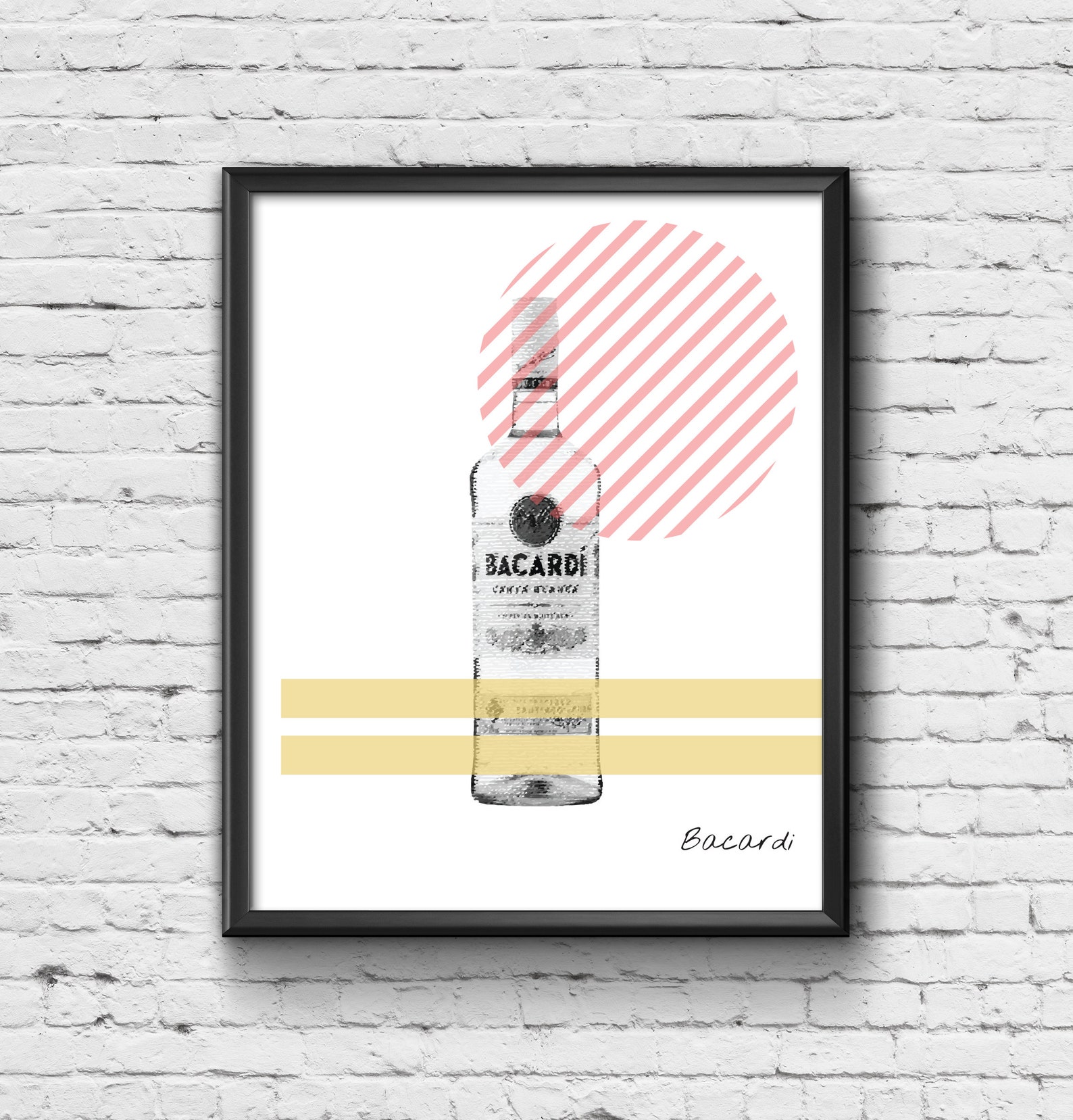 Bacardi Print - Drinks Print / Poster / Picture / Wall Art / Home Decor ...