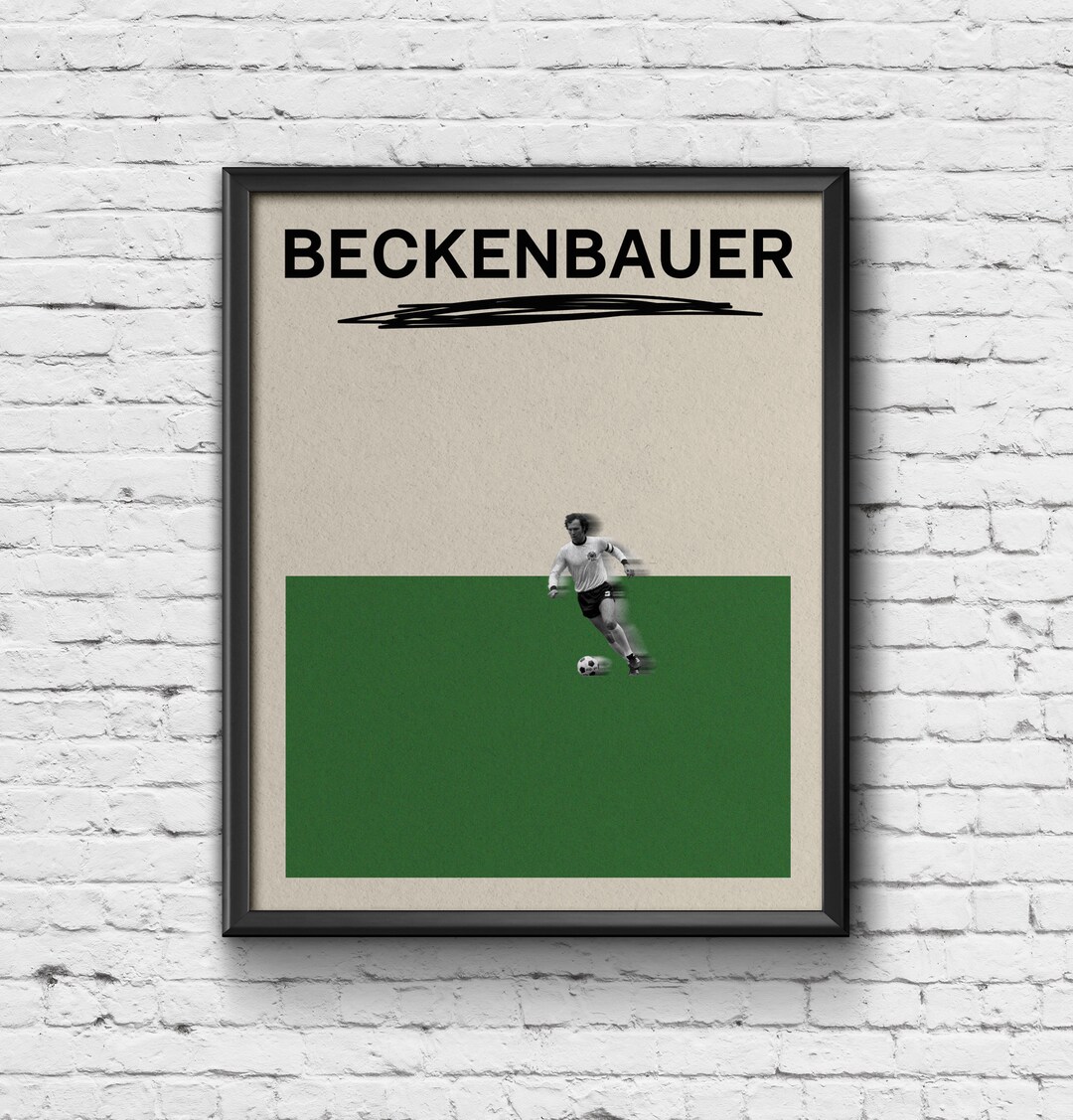 Franz Beckenbauer Print - Germany Print / Bayern Munich / Poster / Wall ...