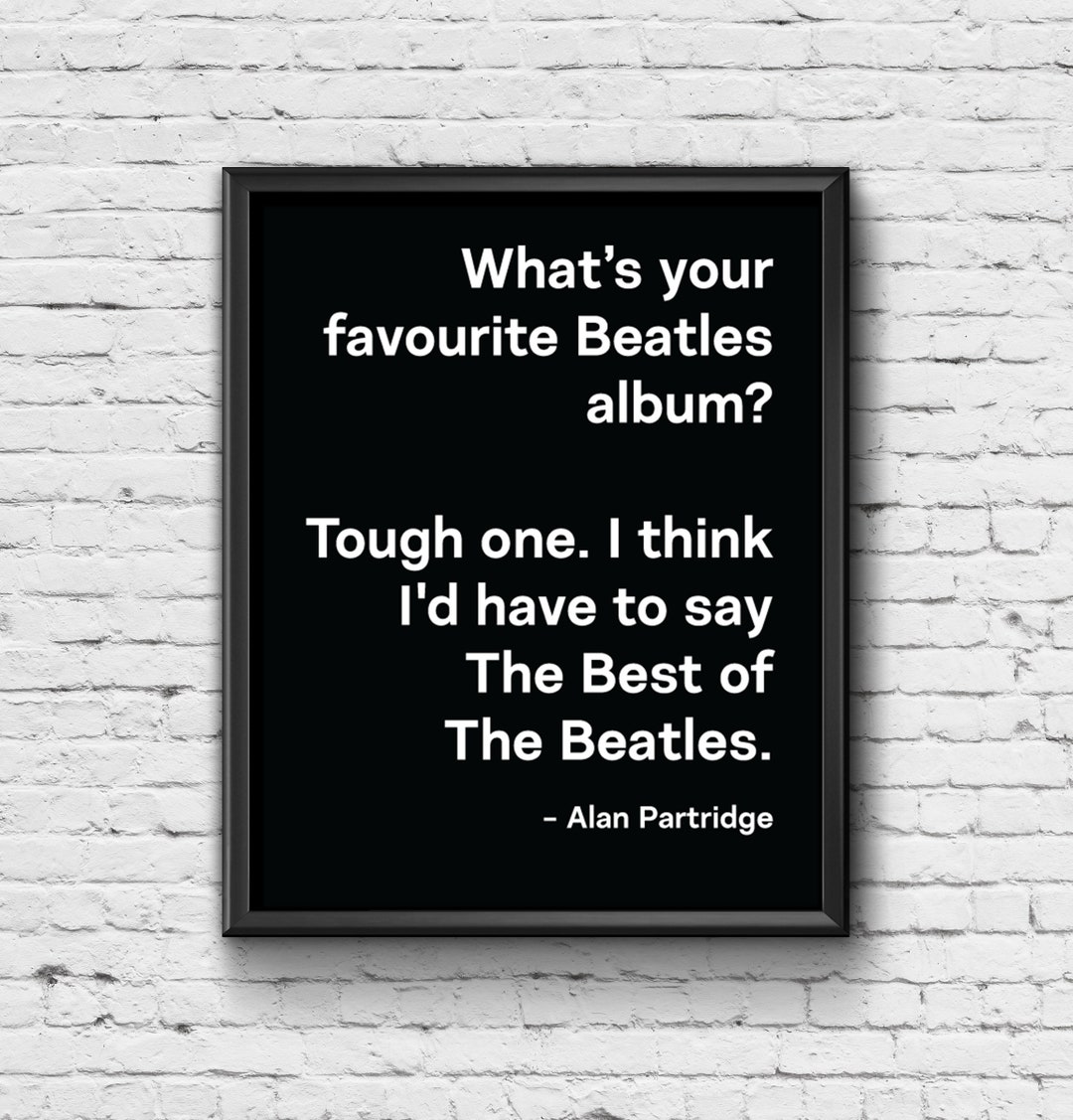 Alan Partridge Print - I'm Alan Partridge Print / Poster / Picture ...