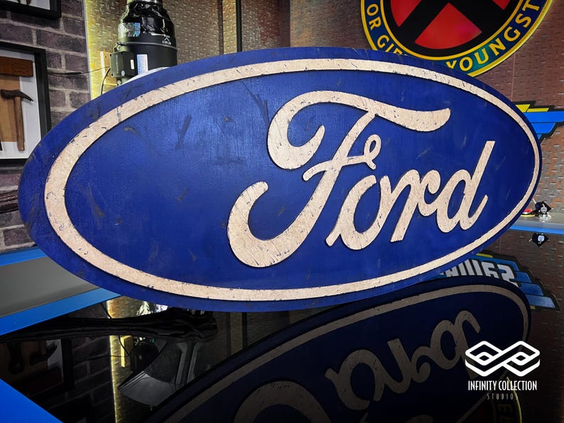 Ford Vintage Bord XL - Etsy Nederland