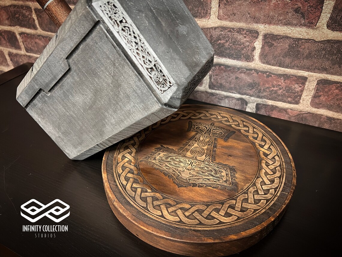 Deluxe Wood Mjolnir - Etsy