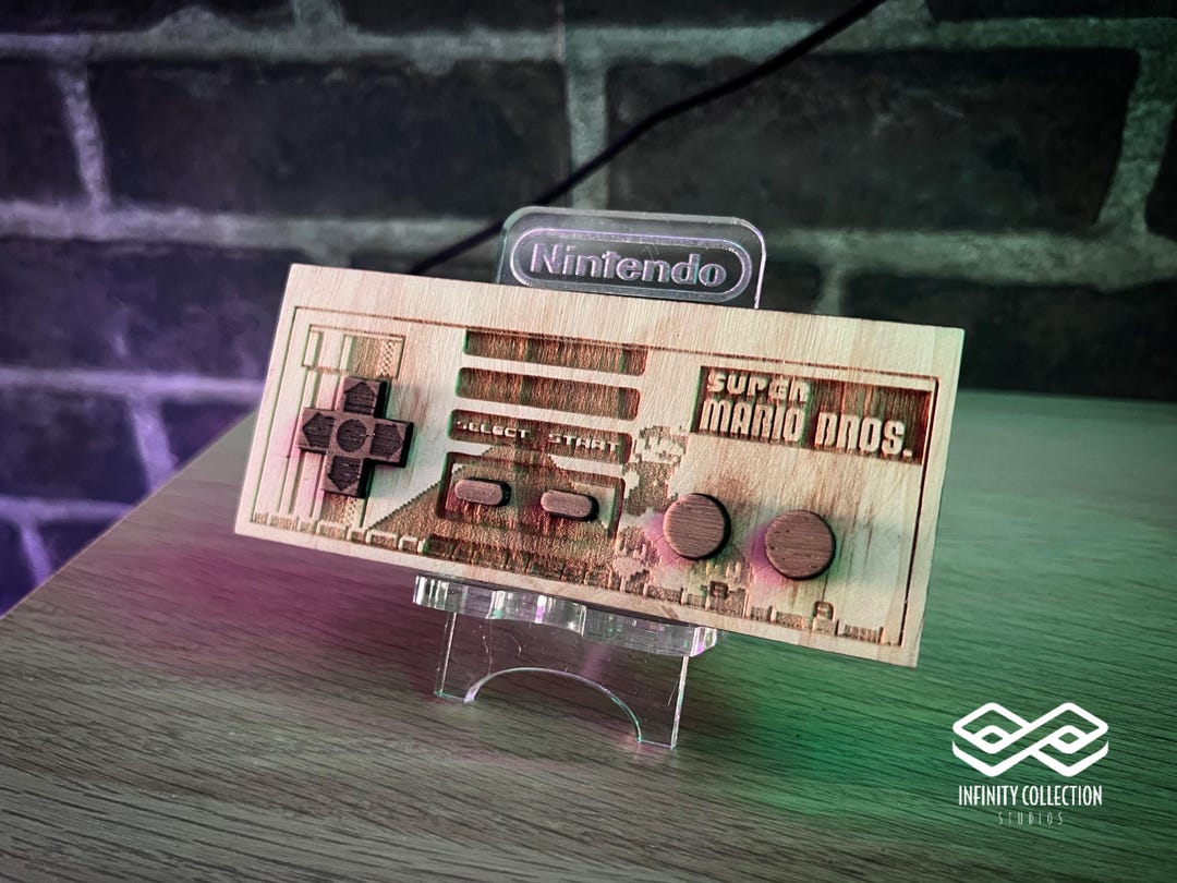 Wooden Nintendo Nes Controller + Stand - Etsy