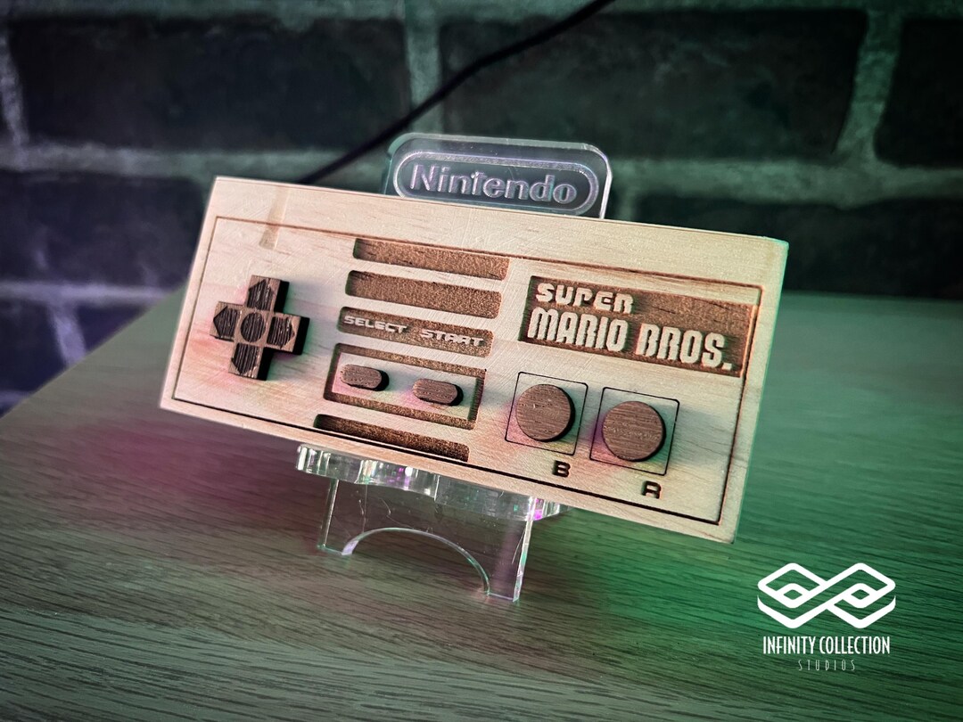 Wooden Nintendo Nes Controller + Stand - Etsy