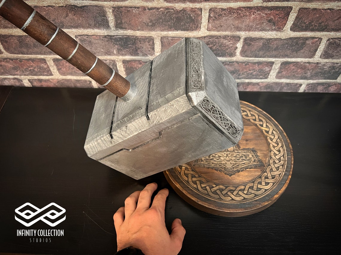 Deluxe Wood Mjolnir - Etsy