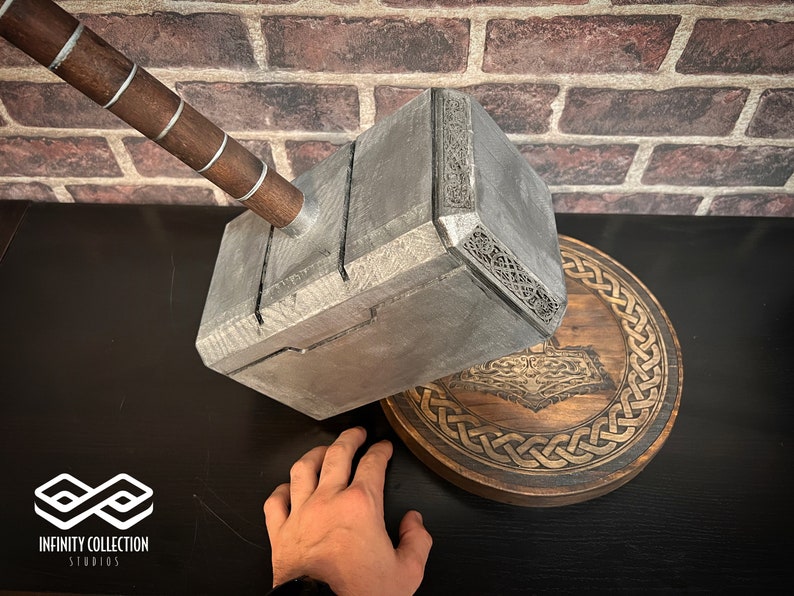 Deluxe Wooden Mjolnir - Etsy