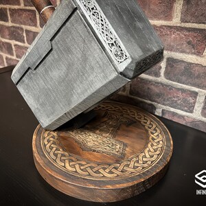 Deluxe Wooden Mjolnir - Etsy