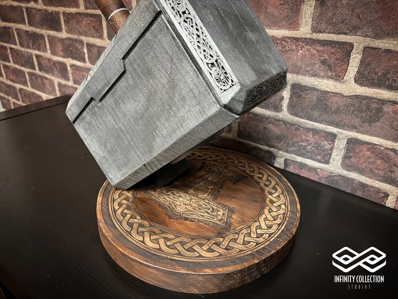 Deluxe Wood Mjolnir - Etsy