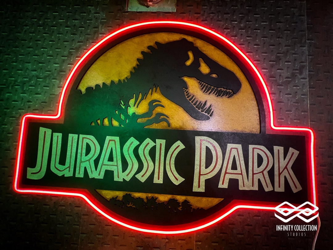 Jurassic Park Vintage Neon Sign - Etsy