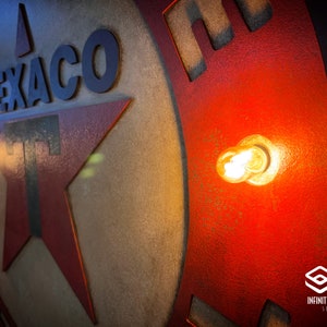 Vintage Texaco Sign Neon and Light - Etsy