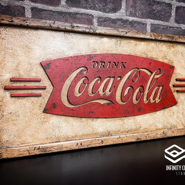 Vintage Coca Cola Sign - Etsy