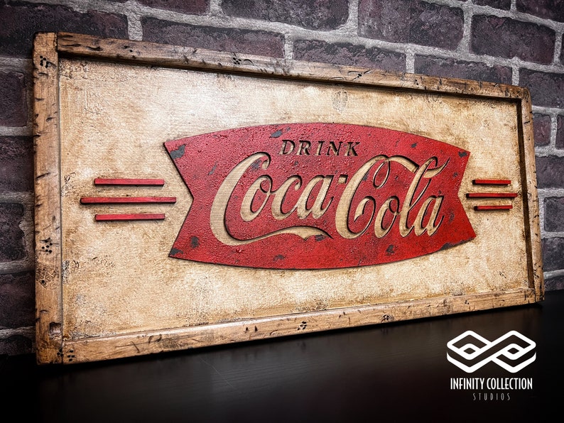 Vintage Coca-cola Sign - Etsy
