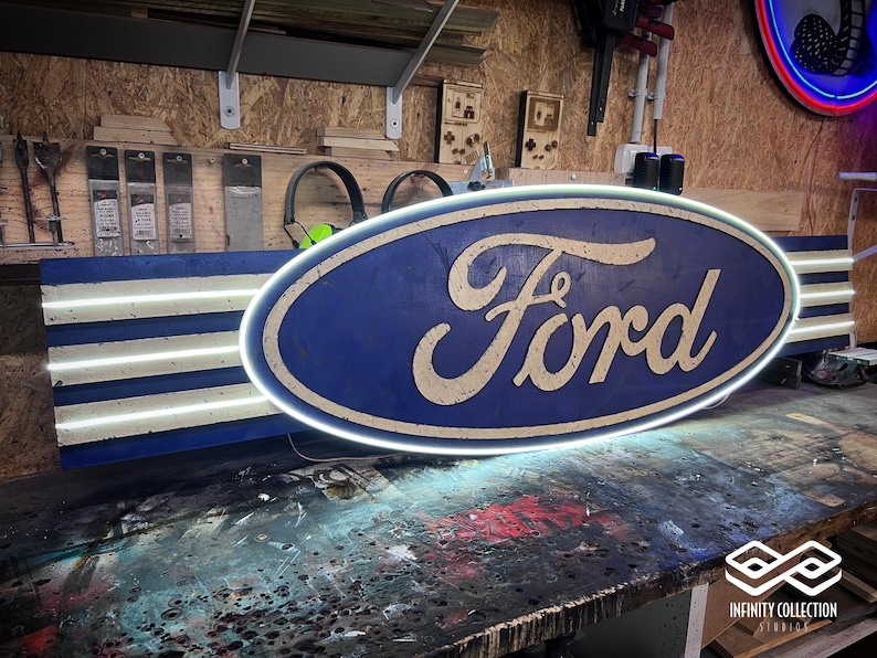 Ford Vintage Sign Neon Led XXL - Etsy