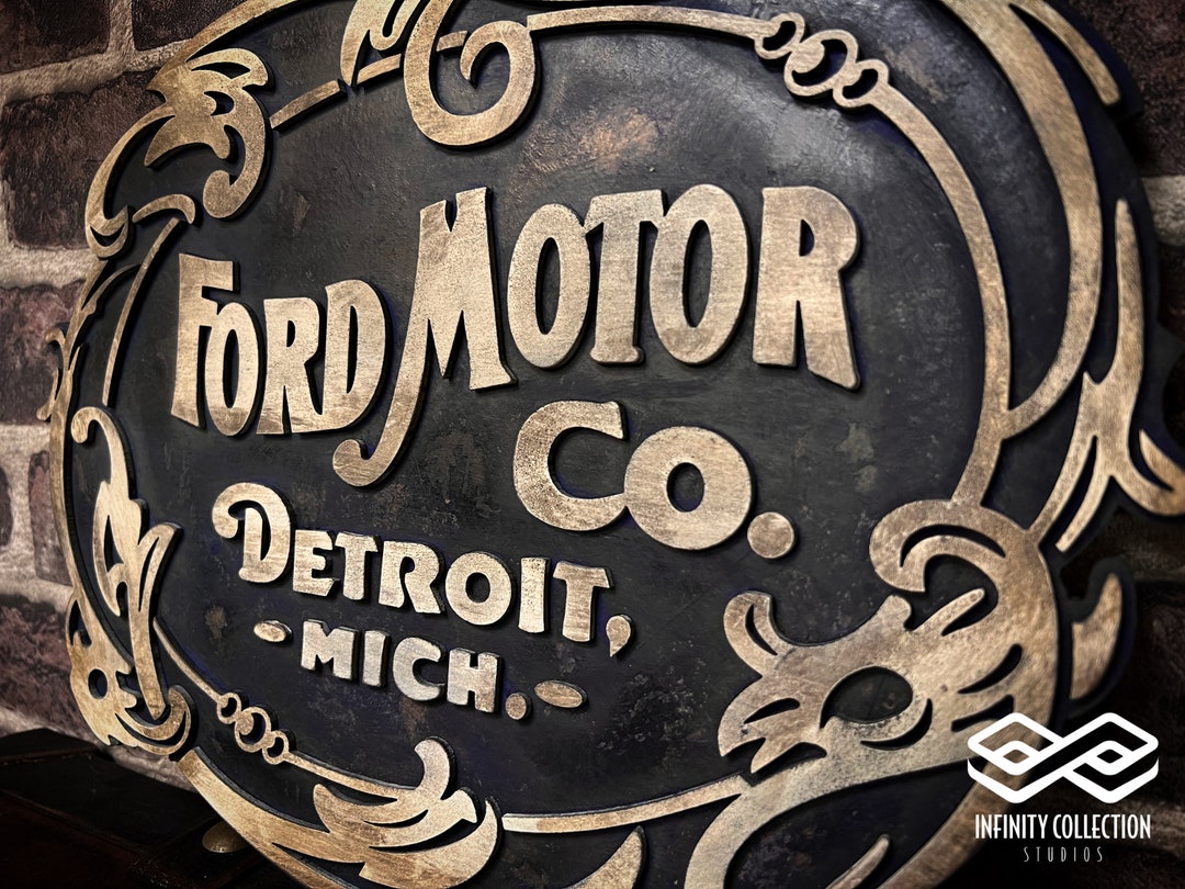 Retro Vintage Sign Ford Motor Co. 1903. - Etsy