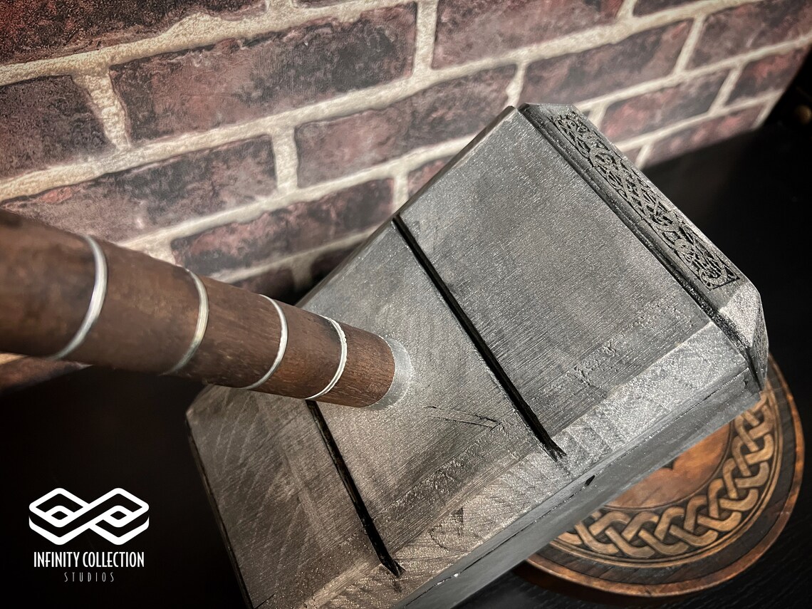 Deluxe Wood Mjolnir - Etsy