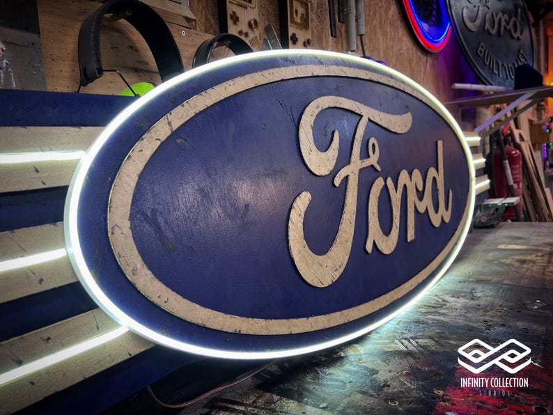 Ford Vintage Sign Neon Led XXL - Etsy